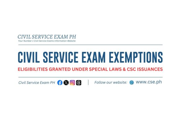 CIVIL SERVICE EXAMS – Civil Service Exam PH