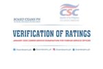 VERIFICATION OF RATINGS: January 2025 Career Service Examination for ...
